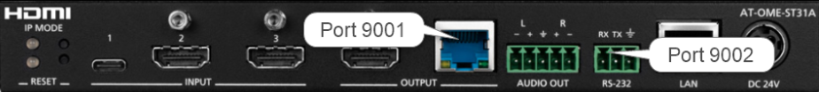 General - Control System programming - TCP port 9001+ (TCP Proxy ...